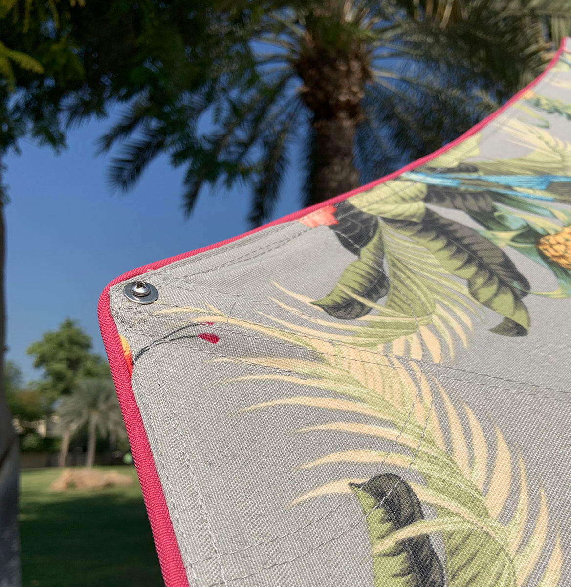 Large outdoor garden parasol - Birds of Paradise – Pretty Shady Parasols